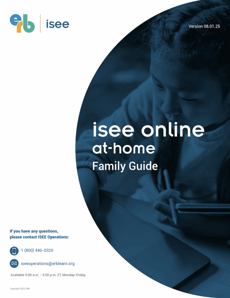 ISEE At-Home | ERBlearn.org